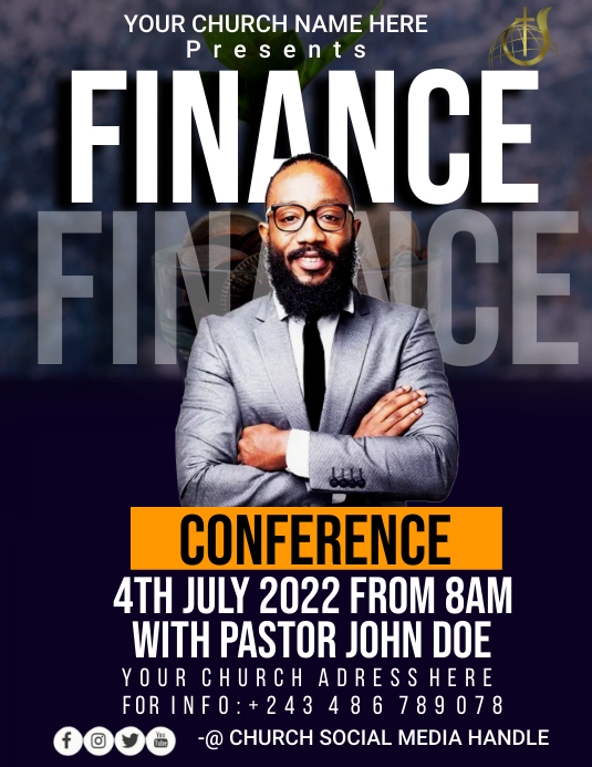 Modèle Conférence sur Les Finances | PosterMyWall