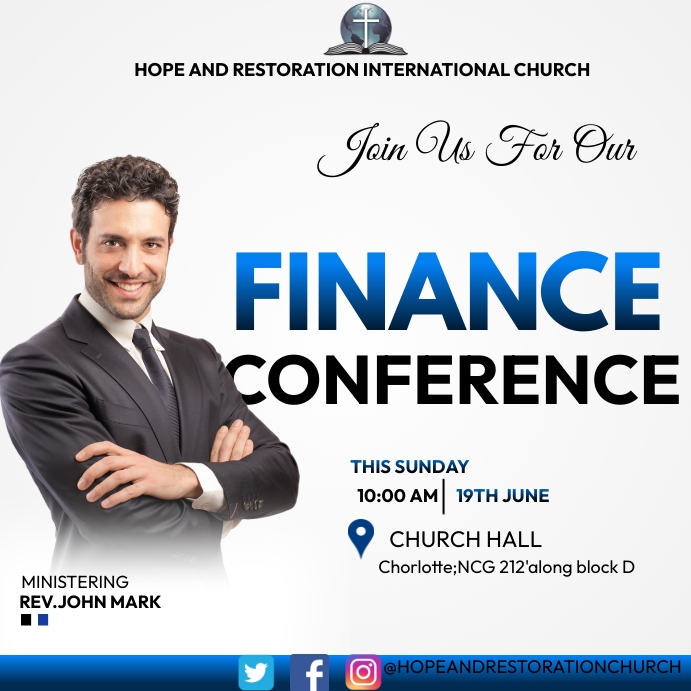 finance conference Template | PosterMyWall
