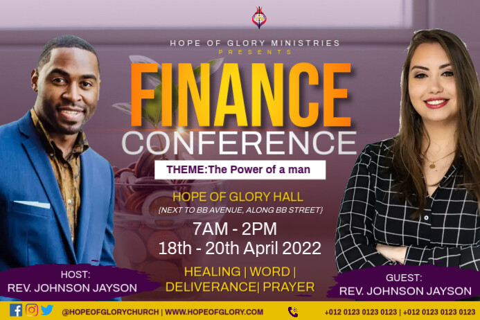 Finance conference Template | PosterMyWall