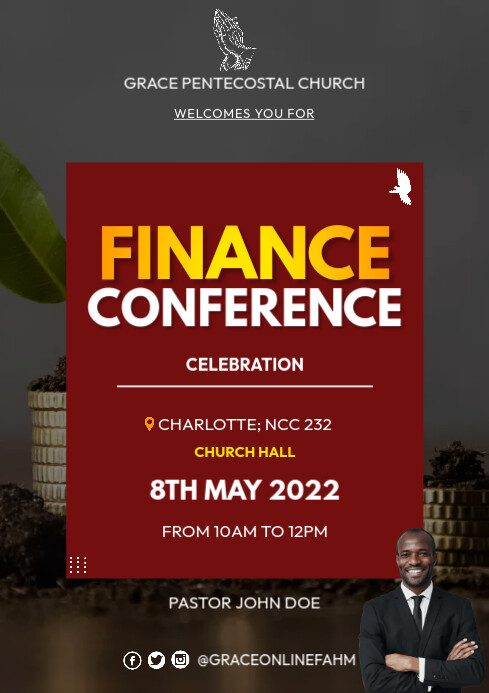 Finance conference Template | PosterMyWall