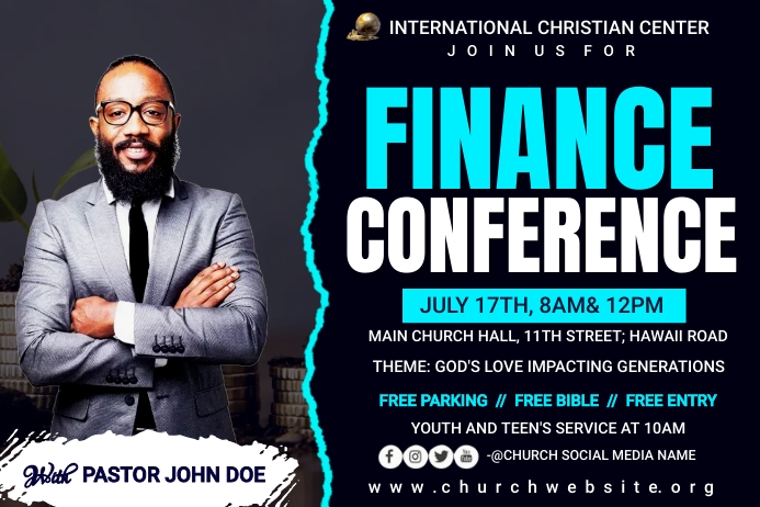 finance conference Template | PosterMyWall