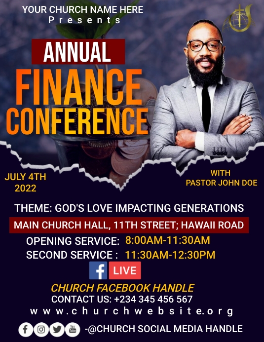 finance conference Template | PosterMyWall