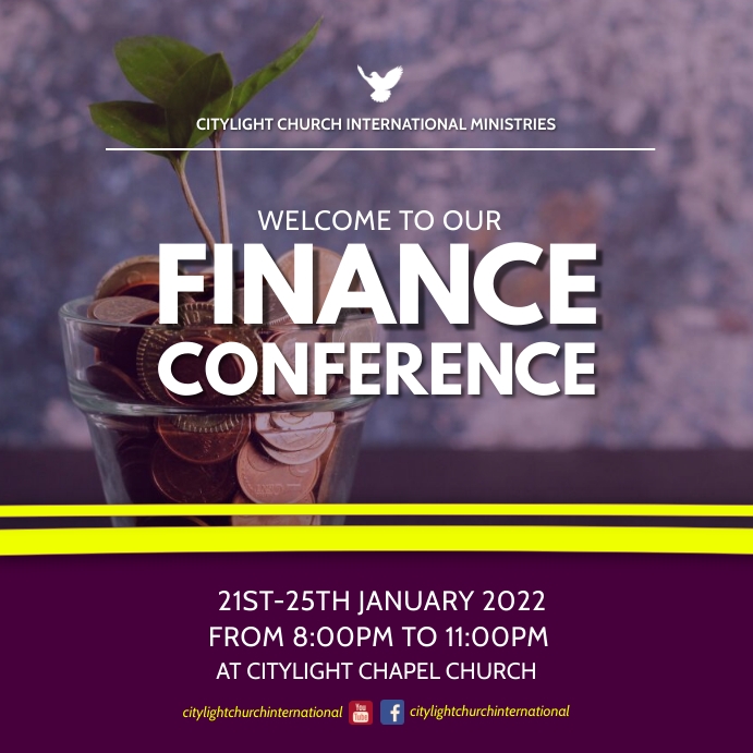 finance conference flyer template | PosterMyWall