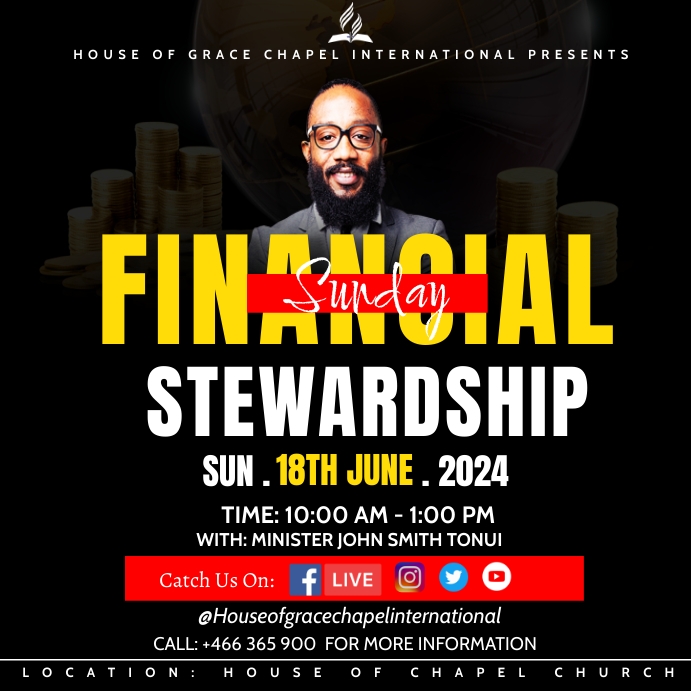 Plantilla de finance sunday service poster | PosterMyWall