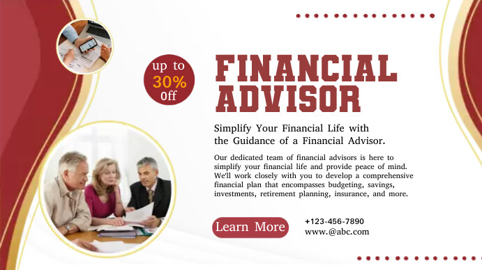 Financial Advisor Templat | PosterMyWall