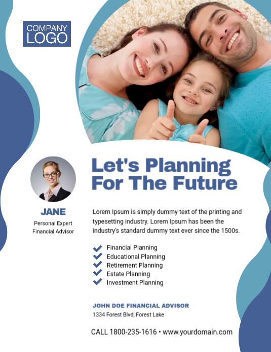 Copy of Financial Advisor Flyer Poster Template | PosterMyWall