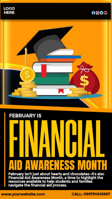 Plantilla de Financial Aid Awareness Month Ad | PosterMyWall