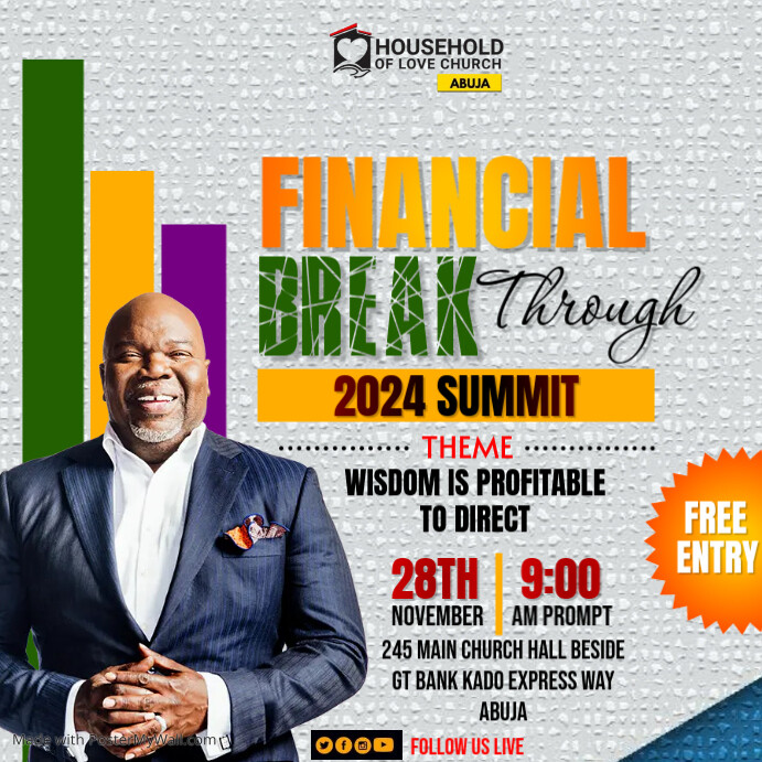 Copy of financial breakthrough | PosterMyWall