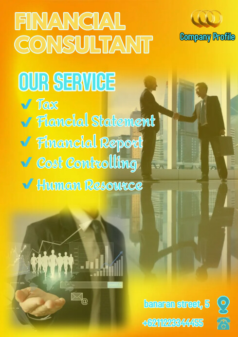 Financial Consultant Template | PosterMyWall