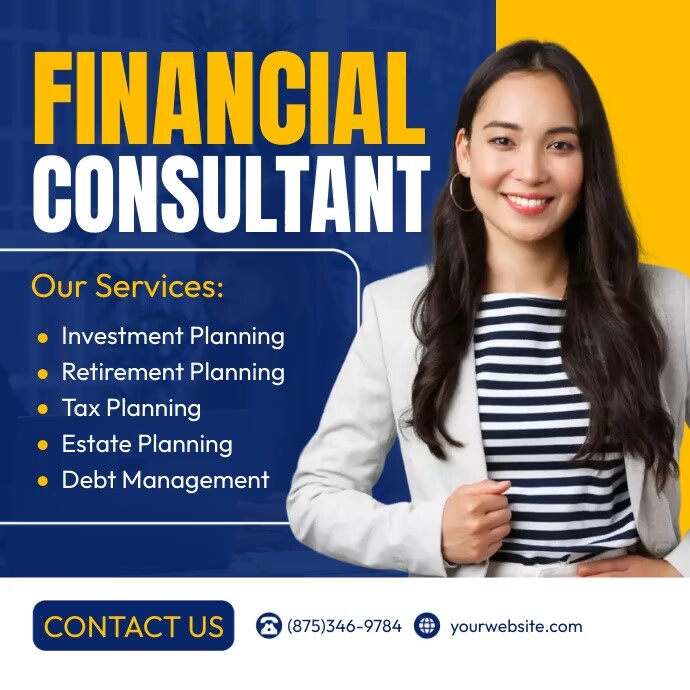 Financial Consultant Template | PosterMyWall