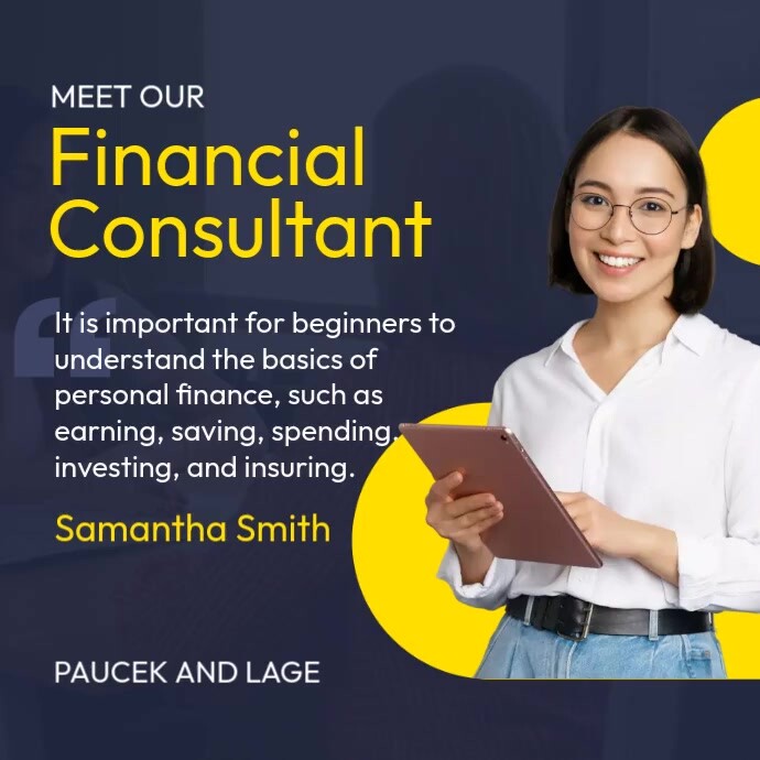 Plantilla de Financial Consultant | PosterMyWall