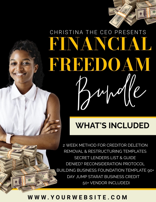 Copy of financial freedoam flyer | PosterMyWall