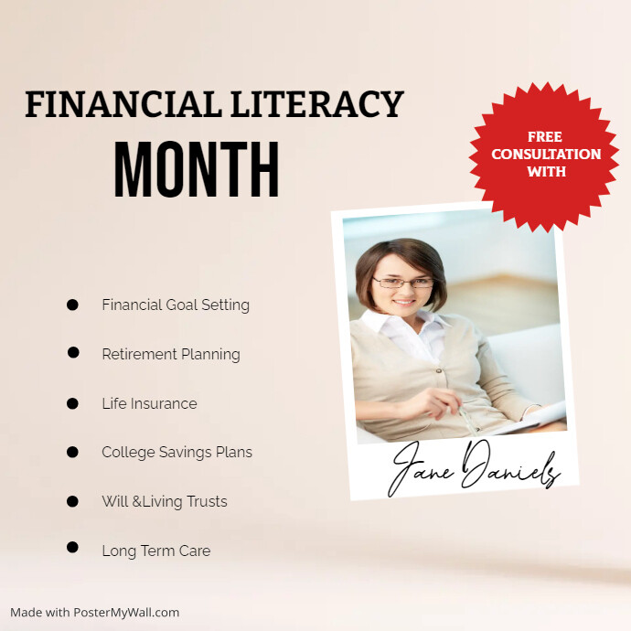 Copy of Financial Literacy Month | PosterMyWall