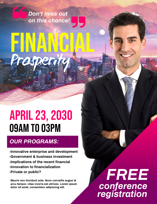 Financial Prosperity Flyer Template | PosterMyWall