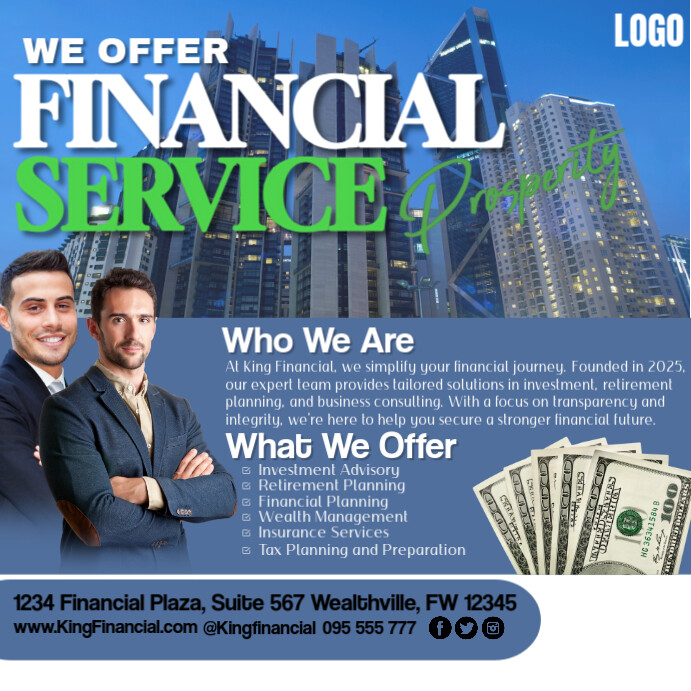 Financial Service Template | PosterMyWall