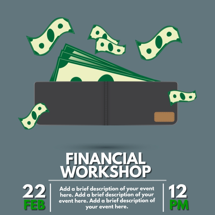 Copy of Financial Workshop | PosterMyWall