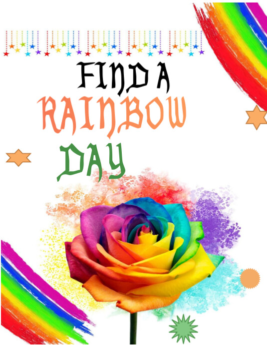 Copy of Find a rainbow day | PosterMyWall