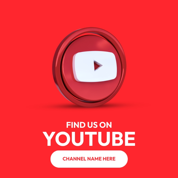 Copy of Find Us Youtube Channel | PosterMyWall