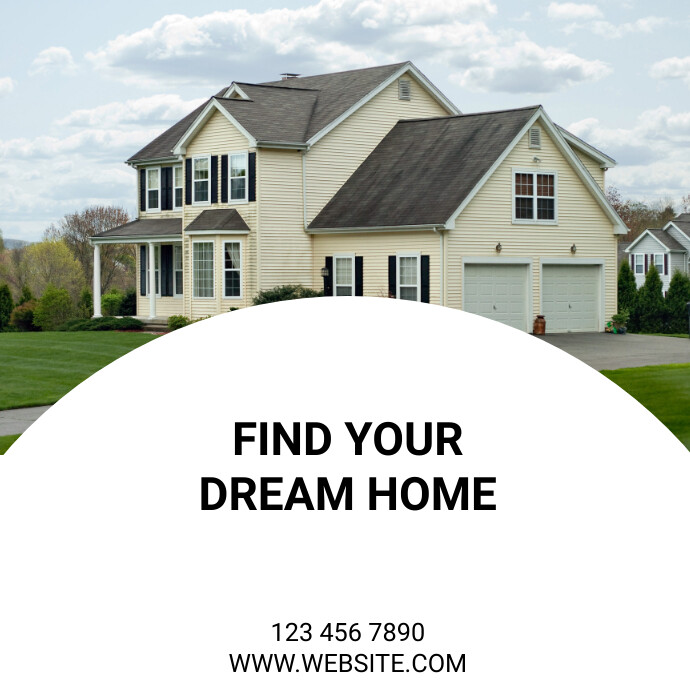 Find your dream home Template | PosterMyWall