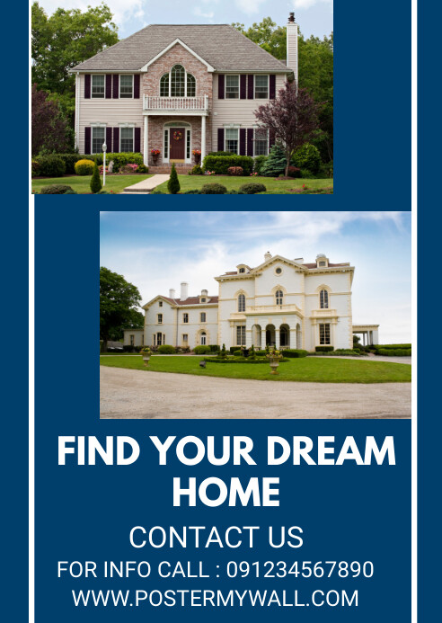 FIND YOUR DREAM HOME Template | PosterMyWall