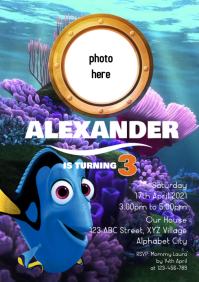 Finding Nemo Birthday Invitation Template | PosterMyWall