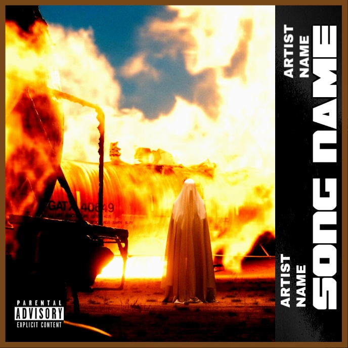 Fire album cover template | PosterMyWall