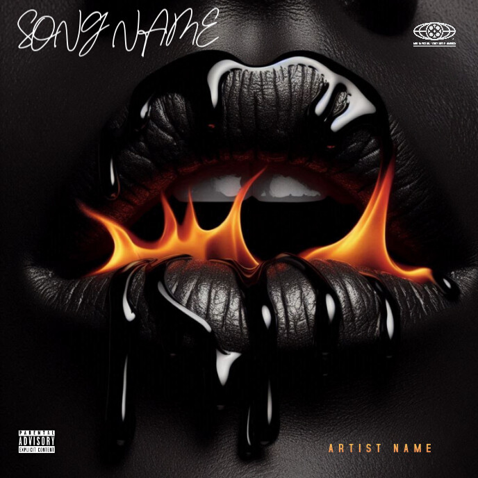 Fire black lips mixtape album cover Template | PosterMyWall