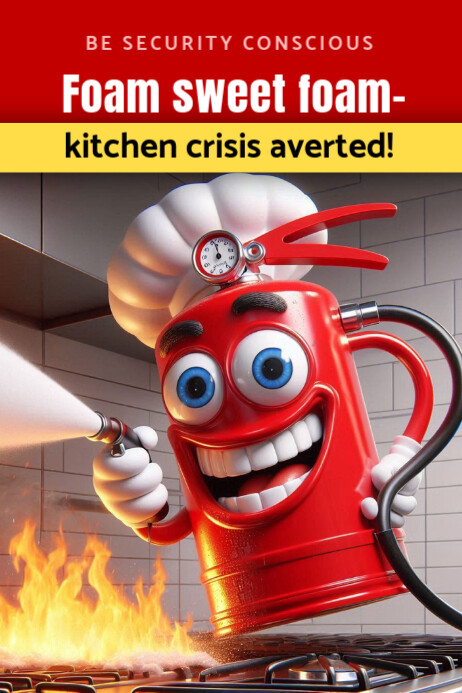 Plantilla de Fire cautious | PosterMyWall