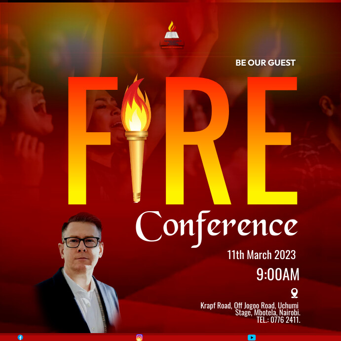 Fire Conference Template | PosterMyWall