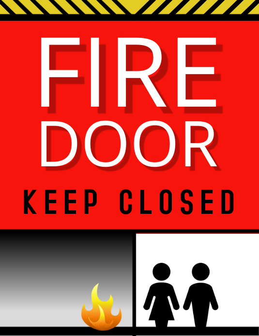 Copy of Fire Door Keep Closed | PosterMyWall