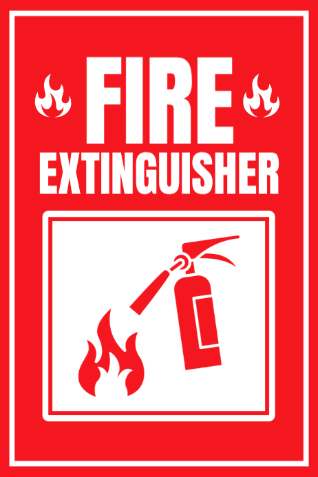 Fire Extinguisher Sign Template | PosterMyWall