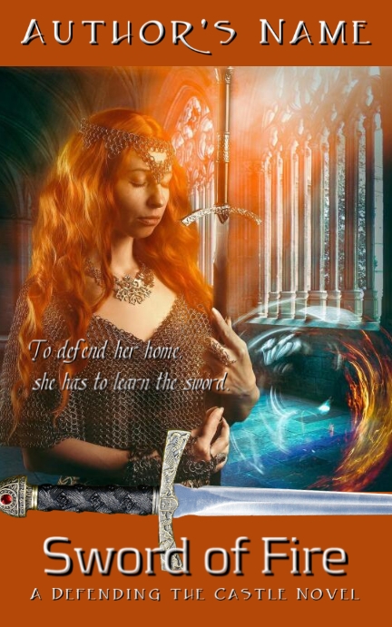Fire Fantasy Ebook Cover - Sword of Fire Template | PosterMyWall