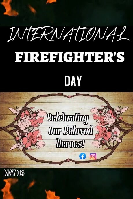 Fire Fighter's Day Template | PosterMyWall