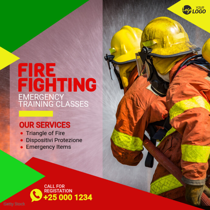 Copy Of Fire Fighting Training Template PosterMyWall Copy Of Fire Fighting Training Template PosterMyWall
