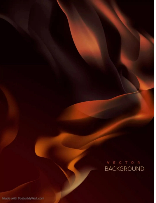 Copy of Fire flame background design flyer | PosterMyWall