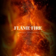 War Fire Flame Dark Video Album Cover Music Template | PosterMyWall