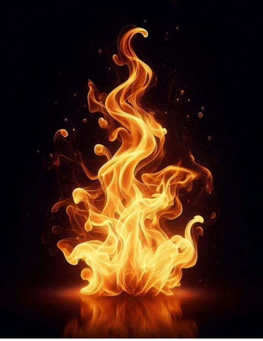 Fire flame Template | PosterMyWall