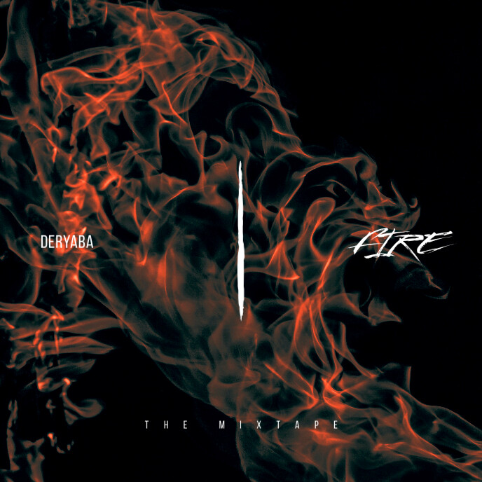 Fire Flame Mixtape Album Dark CD Cover Music Template | PosterMyWall