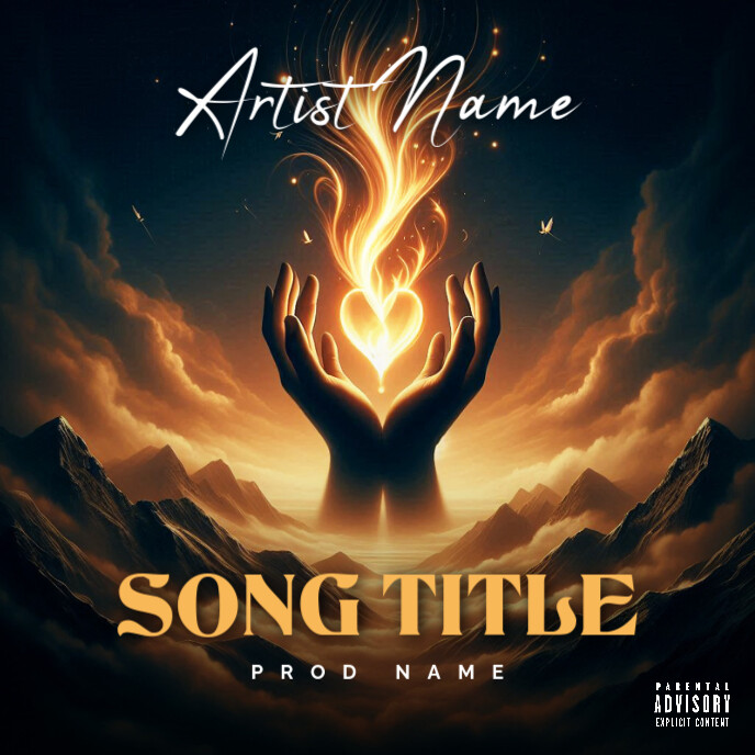 Copy of fire heart cover art | PosterMyWall