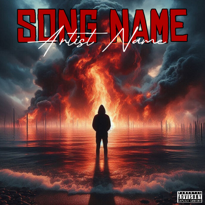 Copy of Fire Mixtape Album Cover Album Cover | PosterMyWall