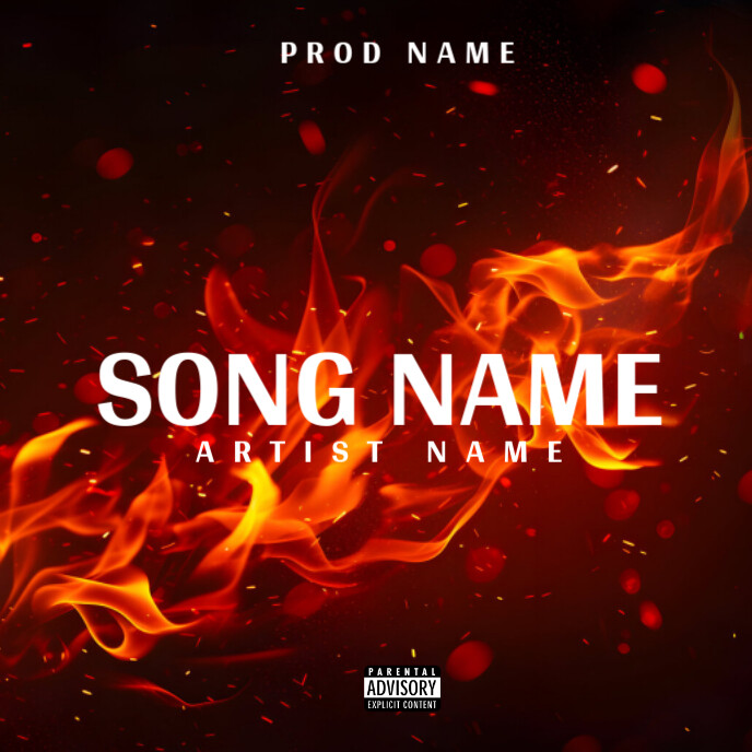 Plantilla de Fire Mixtape Cover Album Cover | PosterMyWall