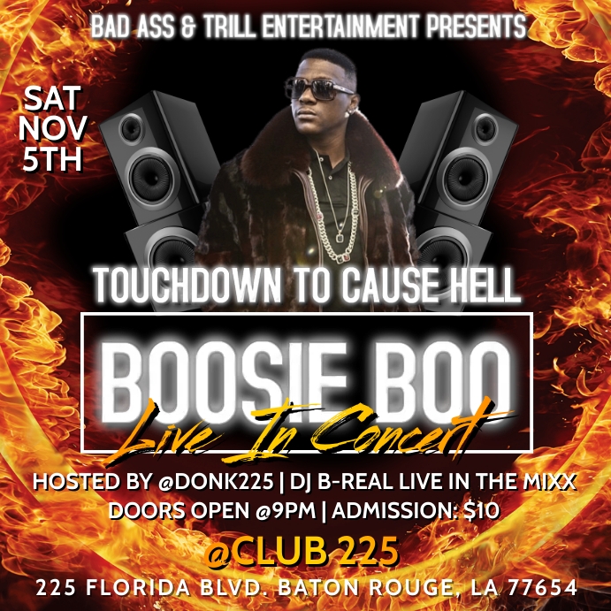 Copy of FIRE RAP CONCERT CLUB FLYER TEMPLATE | PosterMyWall