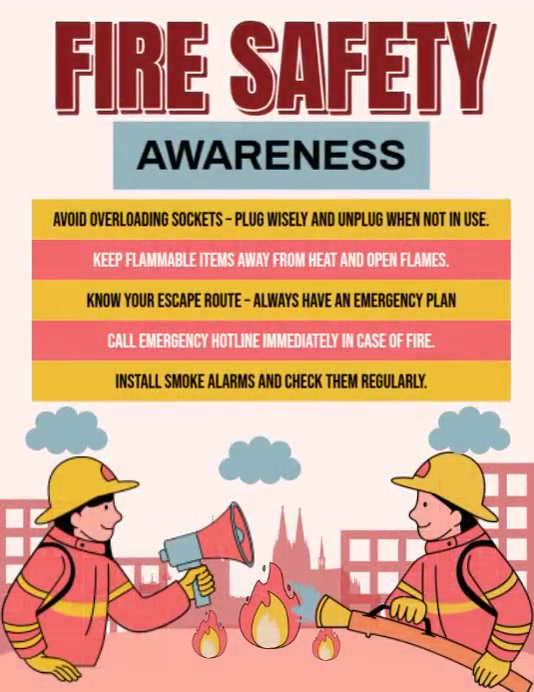 Modèle Fire Safety Awareness | PosterMyWall