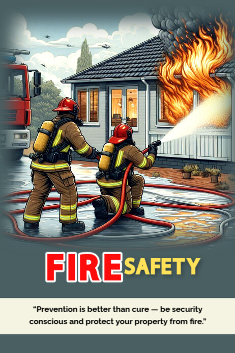 FIRE SAFETY Template | PosterMyWall