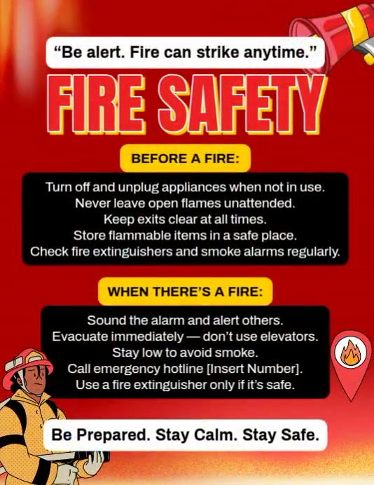 Copy of Fire Safety Protection | PosterMyWall