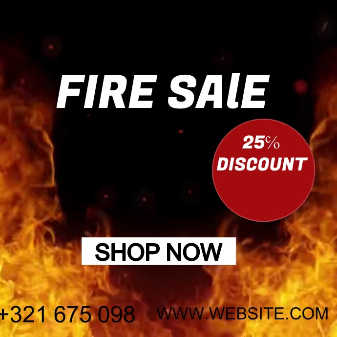 Copy of Fire sale | PosterMyWall