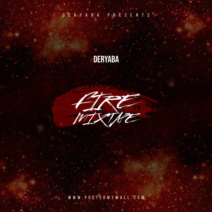 Fire Space Dark Video Album CD Cover Template | PosterMyWall