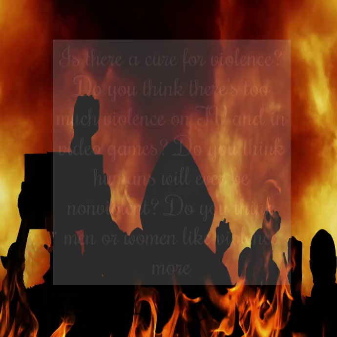 fire violence (1) Template | PosterMyWall