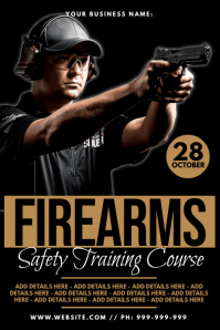 Firearms Safety Training Poster Template | PosterMyWall
