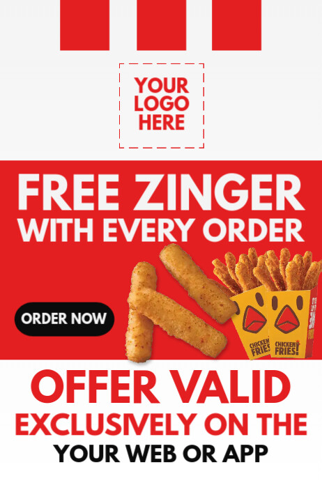 Fired Chicken Promo Template | PosterMyWall